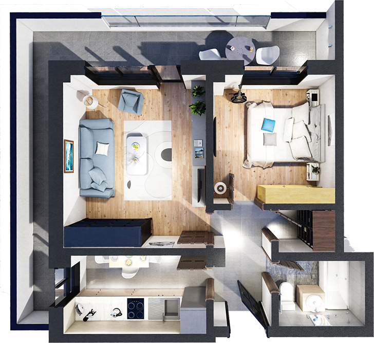 Apartamente cu 2 camere de vanzare | Ansamblul rezidential Atrium ...